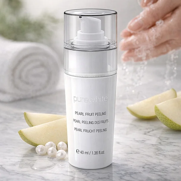 être belle Cosmetics Purewhite Pearl Frucht Peeling für glatte Haut